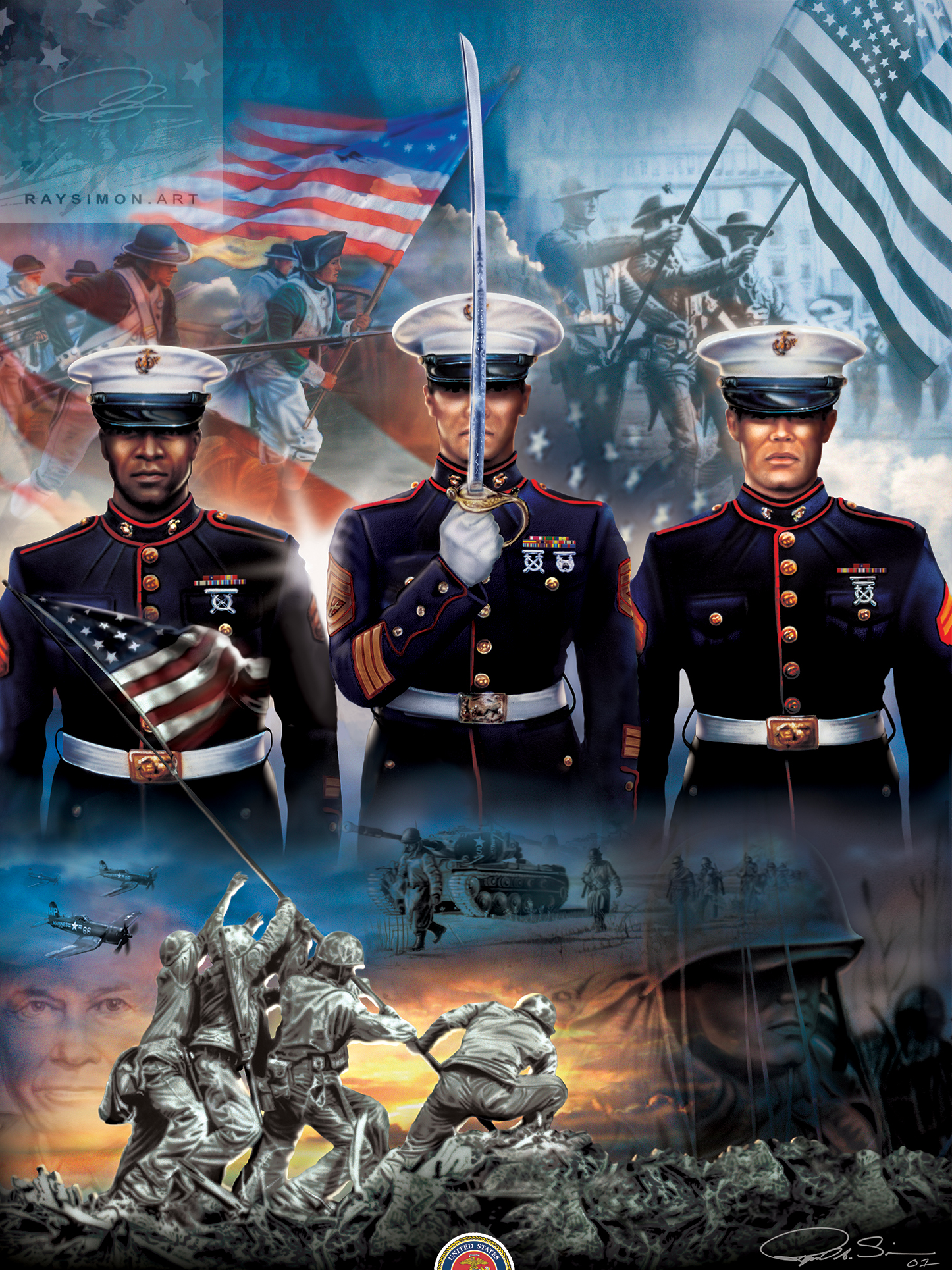 Military & Veteran Paintings - Collection | Ray Simon Art