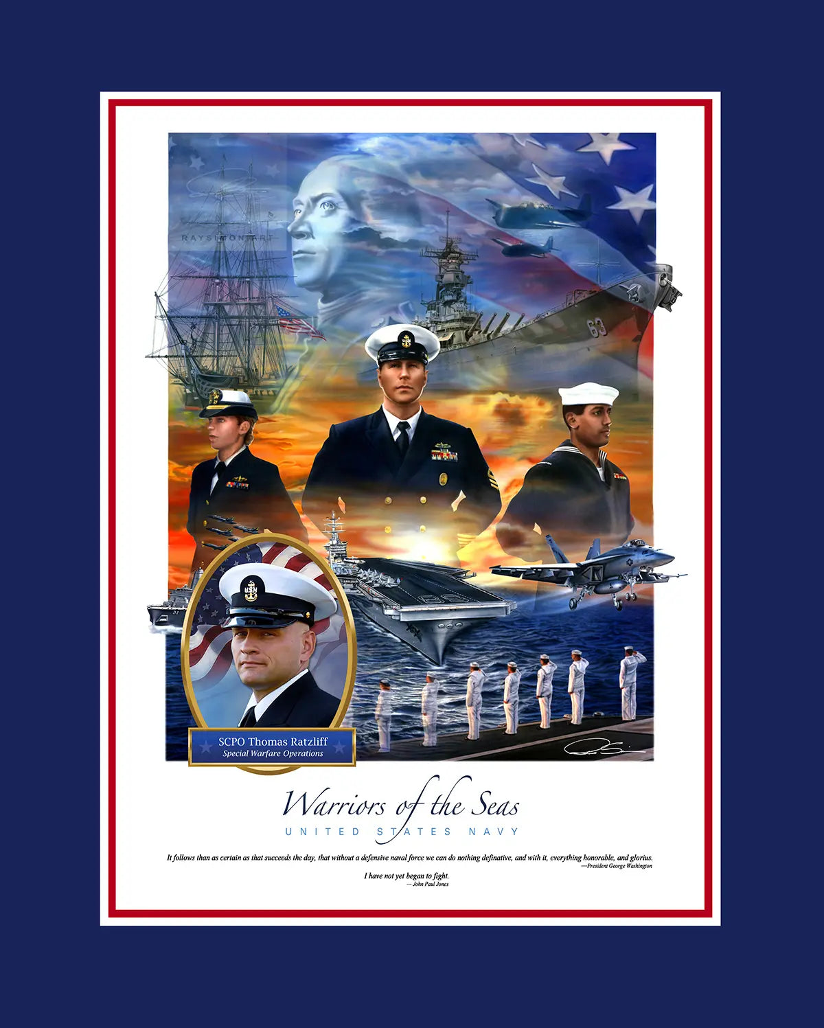 US Navy Art: "Warriors of the Seas" by Ray Simon – Ray Simon Art